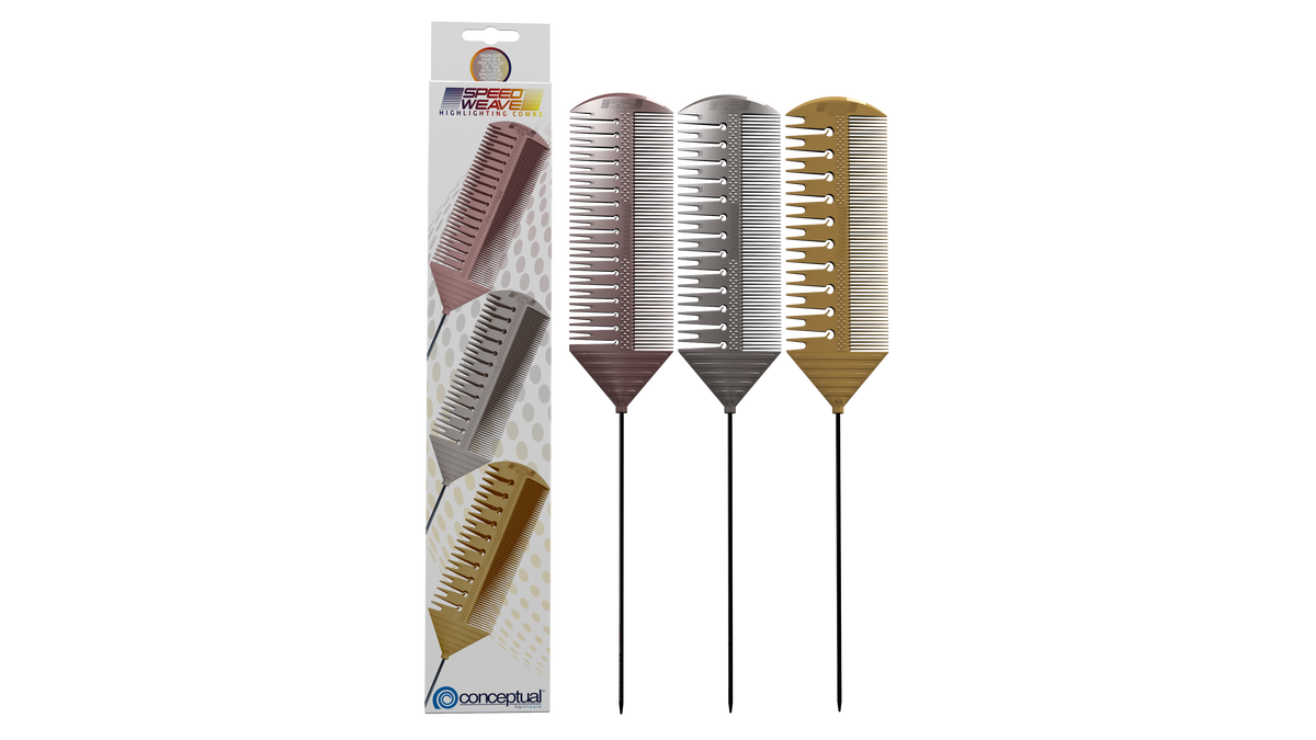 Speed Weave Highlighting Combs– Conceptual Hair Tools