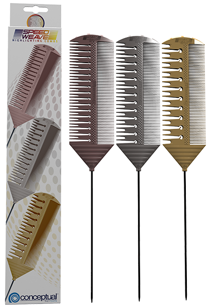 Speed Weave Highlighting Combs– Conceptual Hair Tools